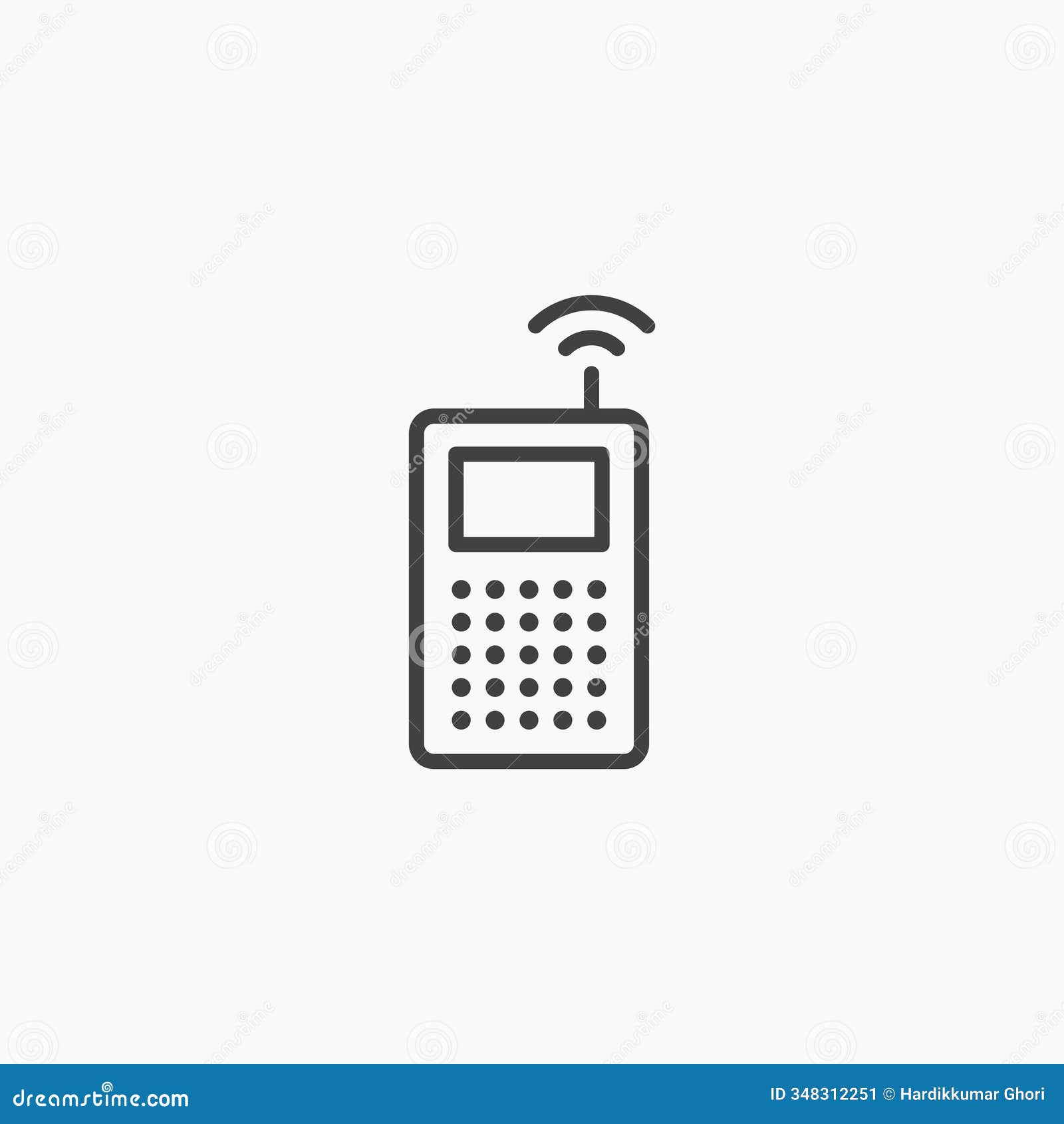 Intercom icon vector stock vector. Illustration of safety - 348312251