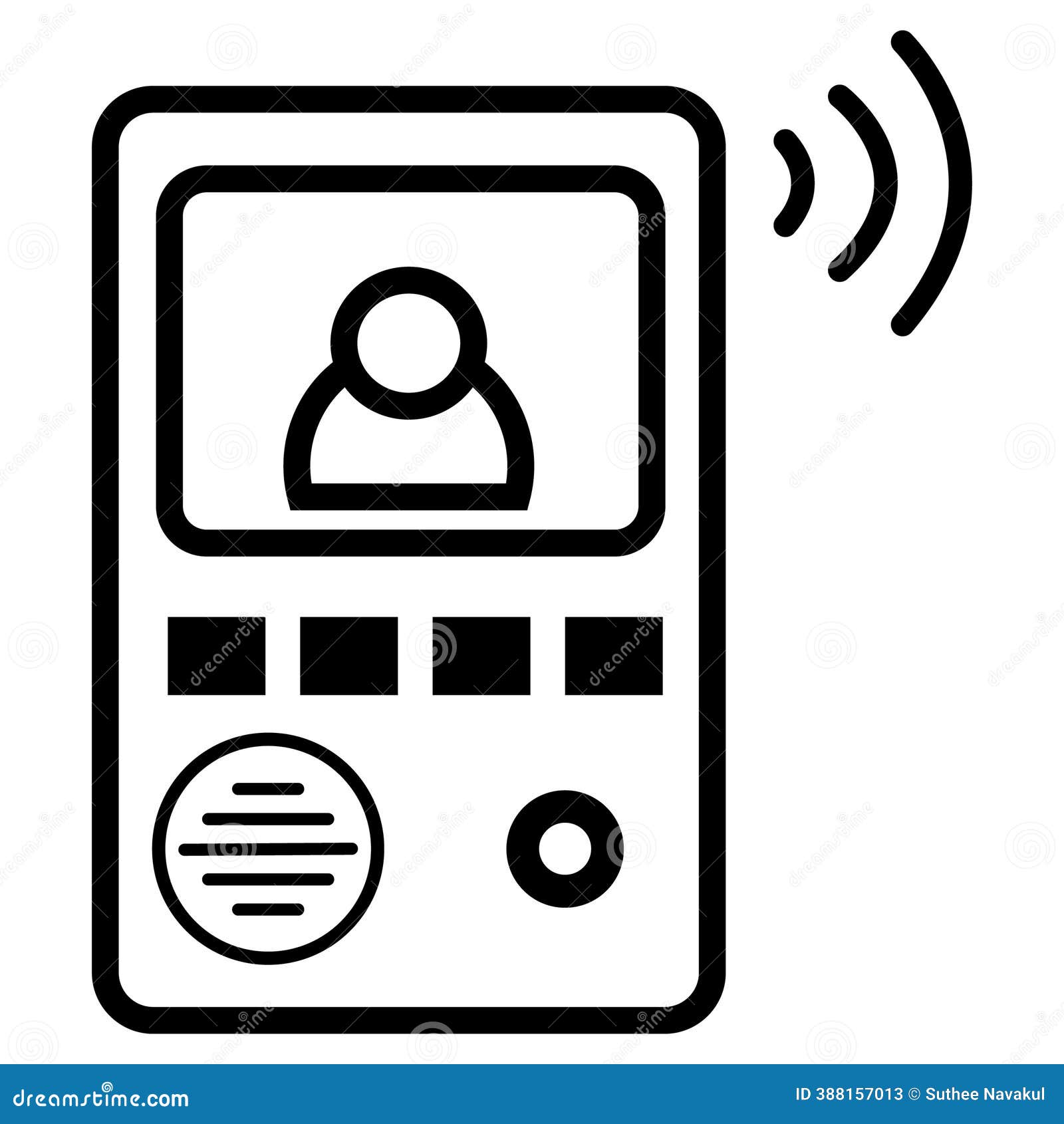 Intercom Police Radio Icon. Element Of Artificial Intelligence Icon For ...