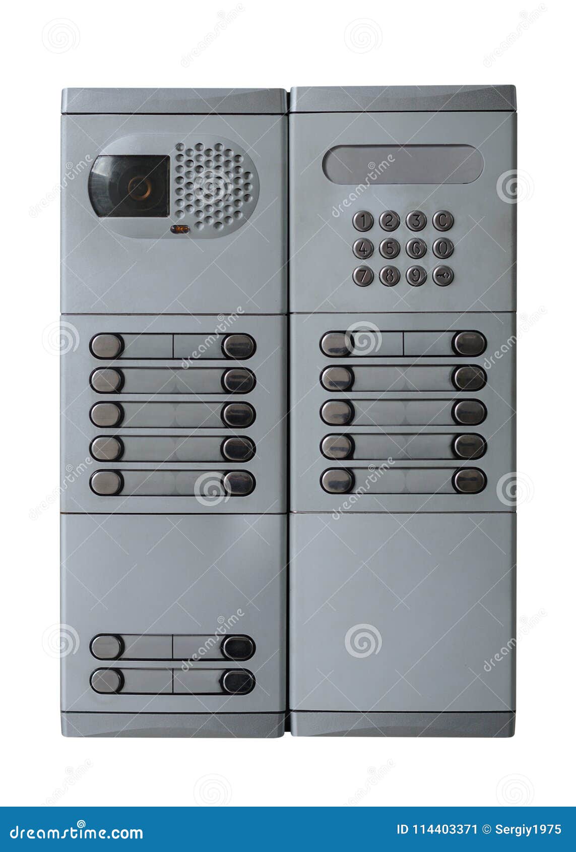 Intercom Isolated on White Background Stock Image - Image of apartment ...