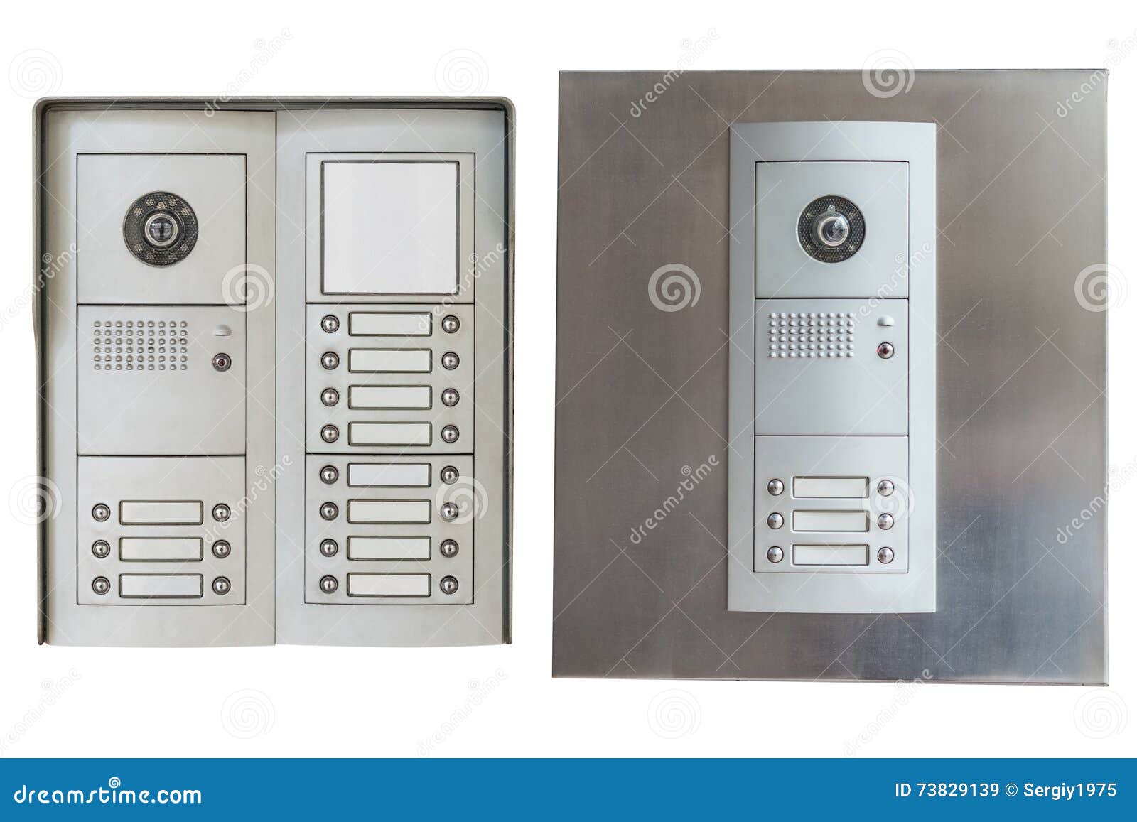 Intercom Isolated on White Background Stock Image - Image of gate ...