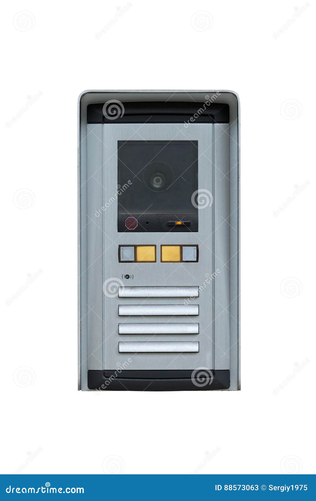 Intercom Isolated on White Background Stock Image - Image of apartment ...