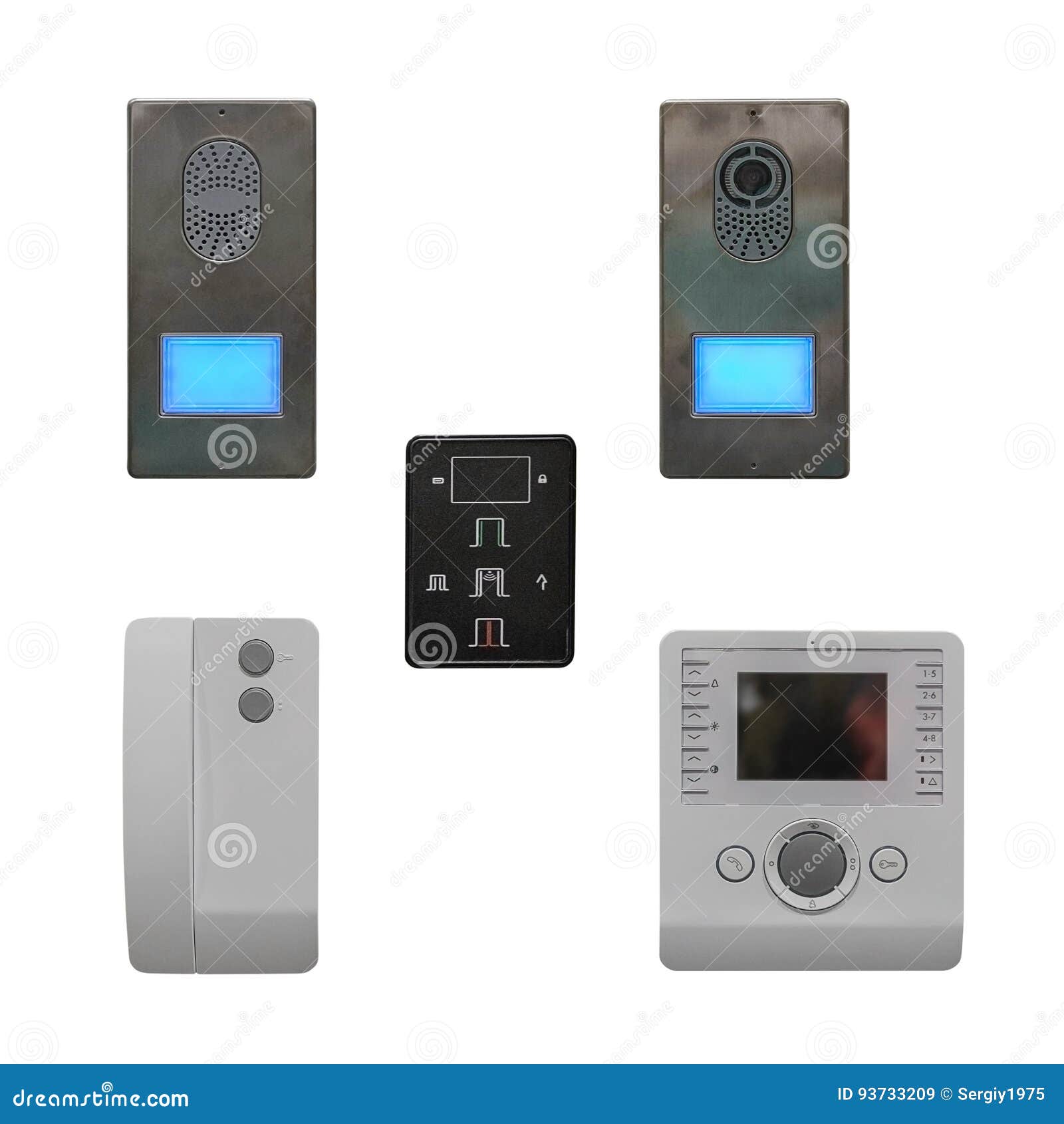 Intercom Isolated on White Background Stock Image - Image of intercom ...