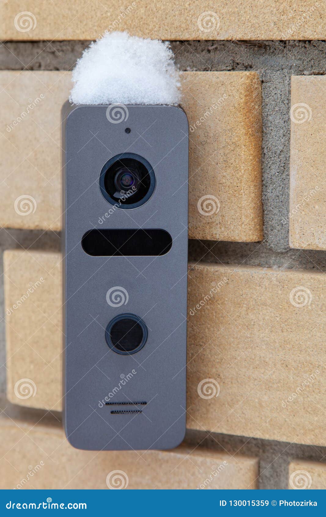 Video Intercom in the Entry of a House Stock Image - Image of ...