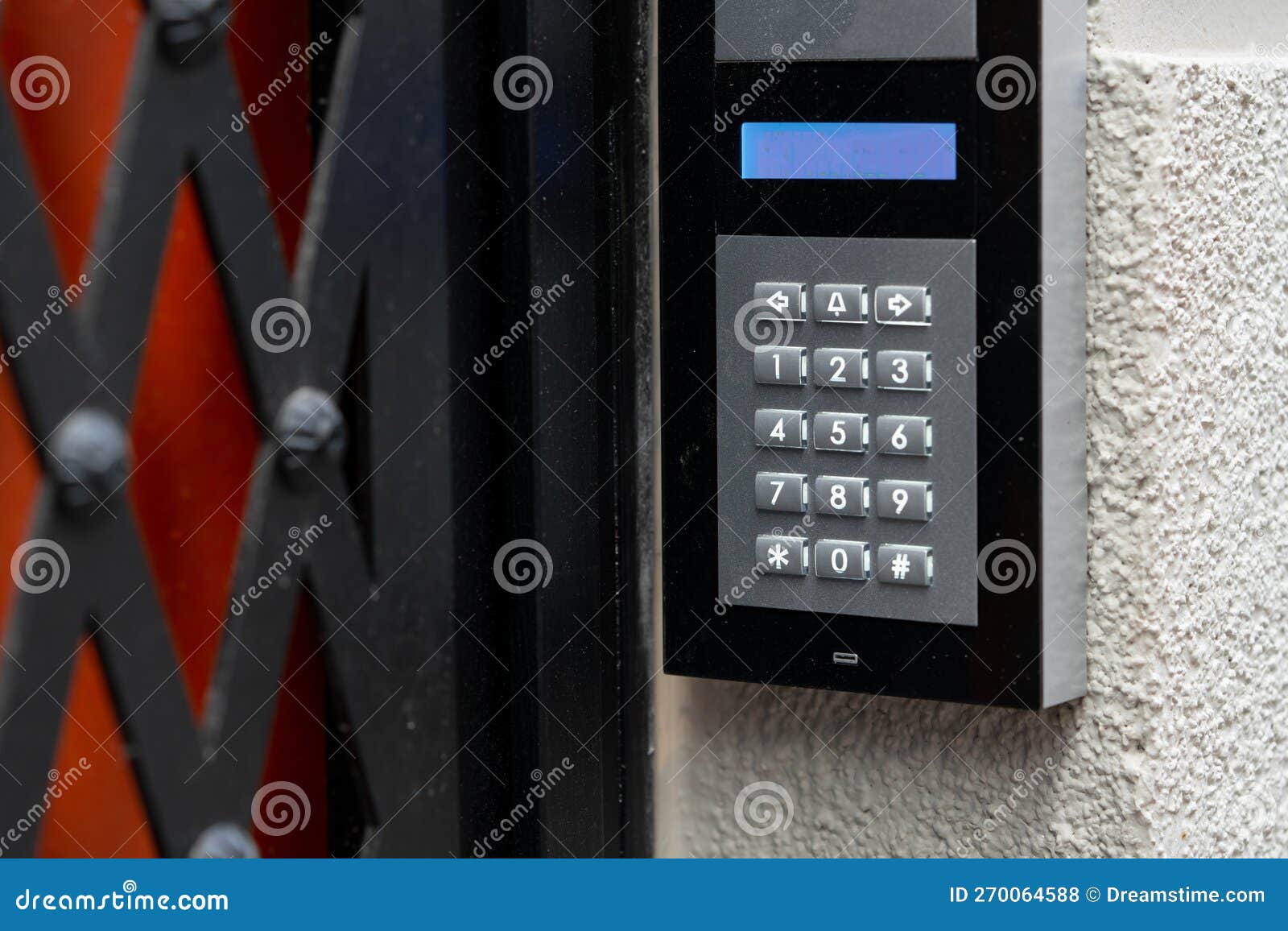 Intercom Panel on the Wall of Private House Stock Photo - Image of ...