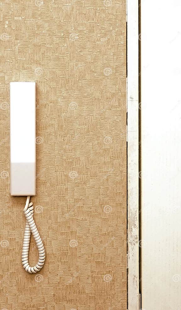 Intercom phone stock image. Image of phone, precaution - 31018515