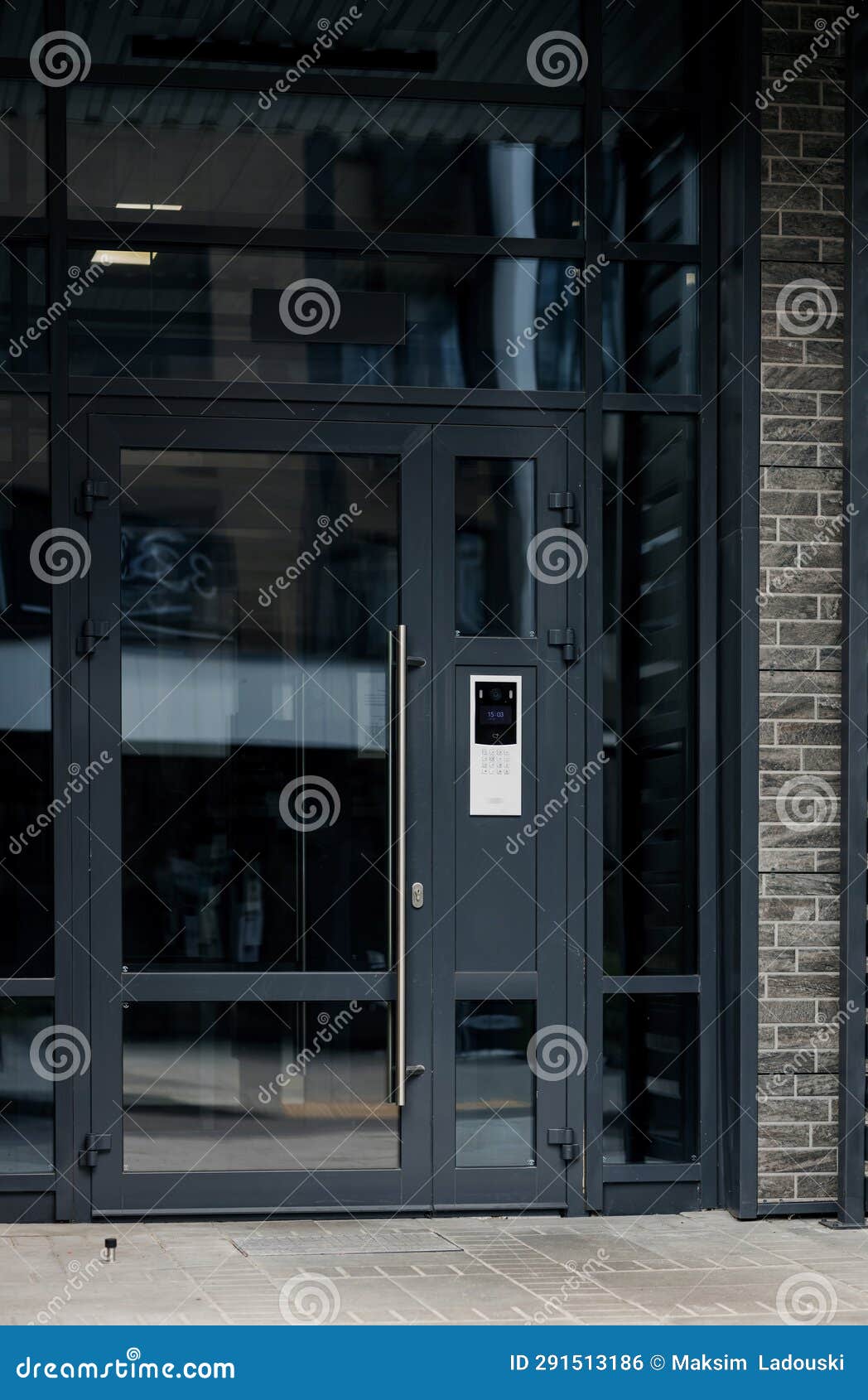 Intercom and Security Camera on Wall Stock Photo - Image of protection ...