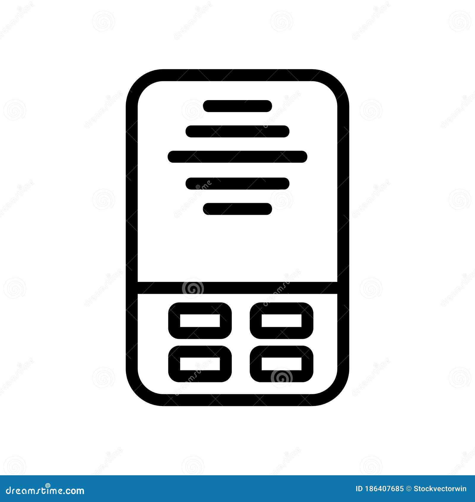 Intercom Security Device Icon Vector Outline Illustration Stock Vector ...
