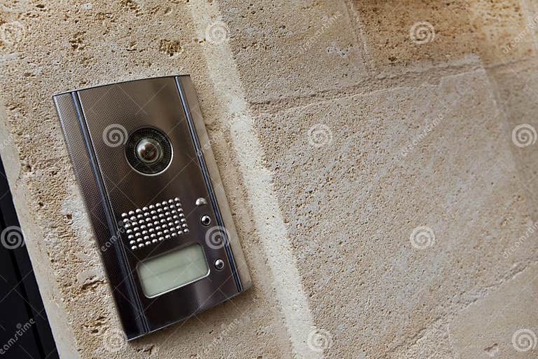 Intercom stock photo. Image of technology, architecture - 47629638
