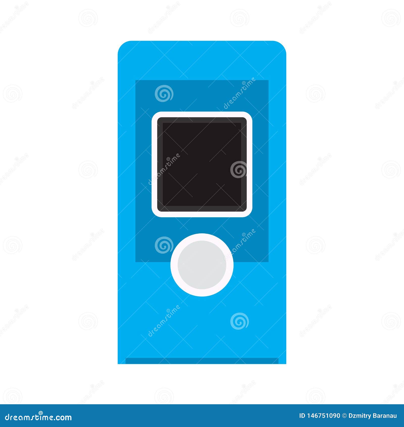 Intercom System Design Button Bell Device Vector Icon. Surveillance ...