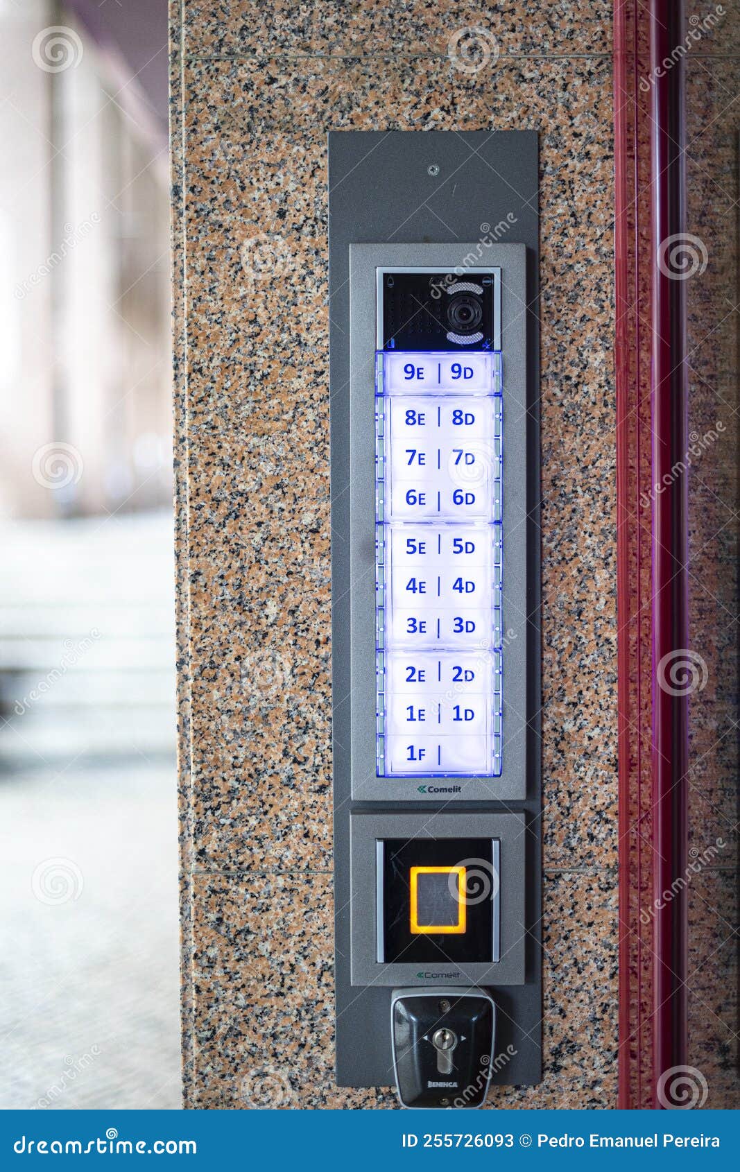Intercom and Video Intercom in a 9-storey Building with Biometric ...