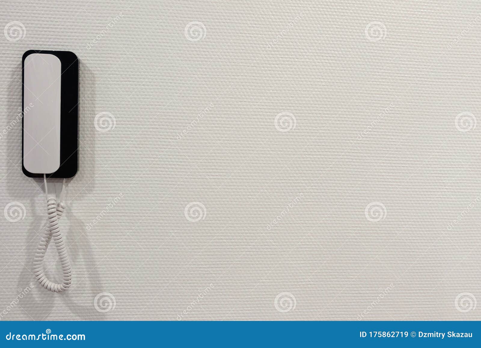 Intercom on the Wall in the Apartment Stock Image - Image of security ...