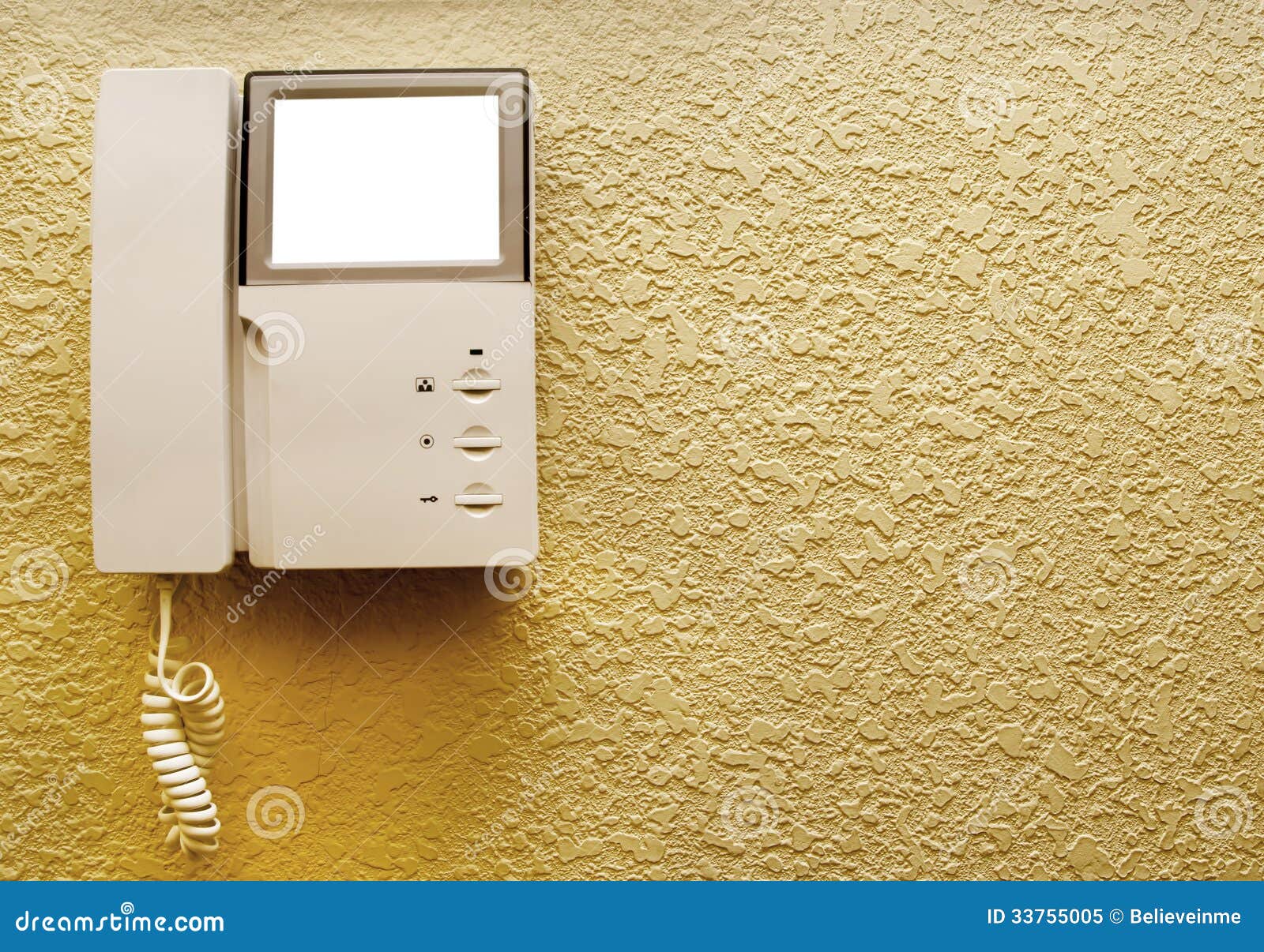 Intercom on the Wall stock image. Image of panel, observation - 33755005