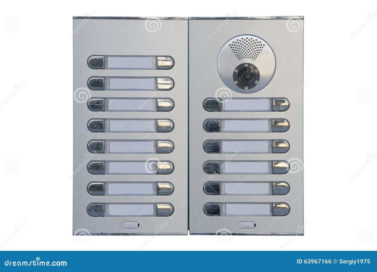 Intercom on White Background Stock Photo - Image of microphone, blank ...