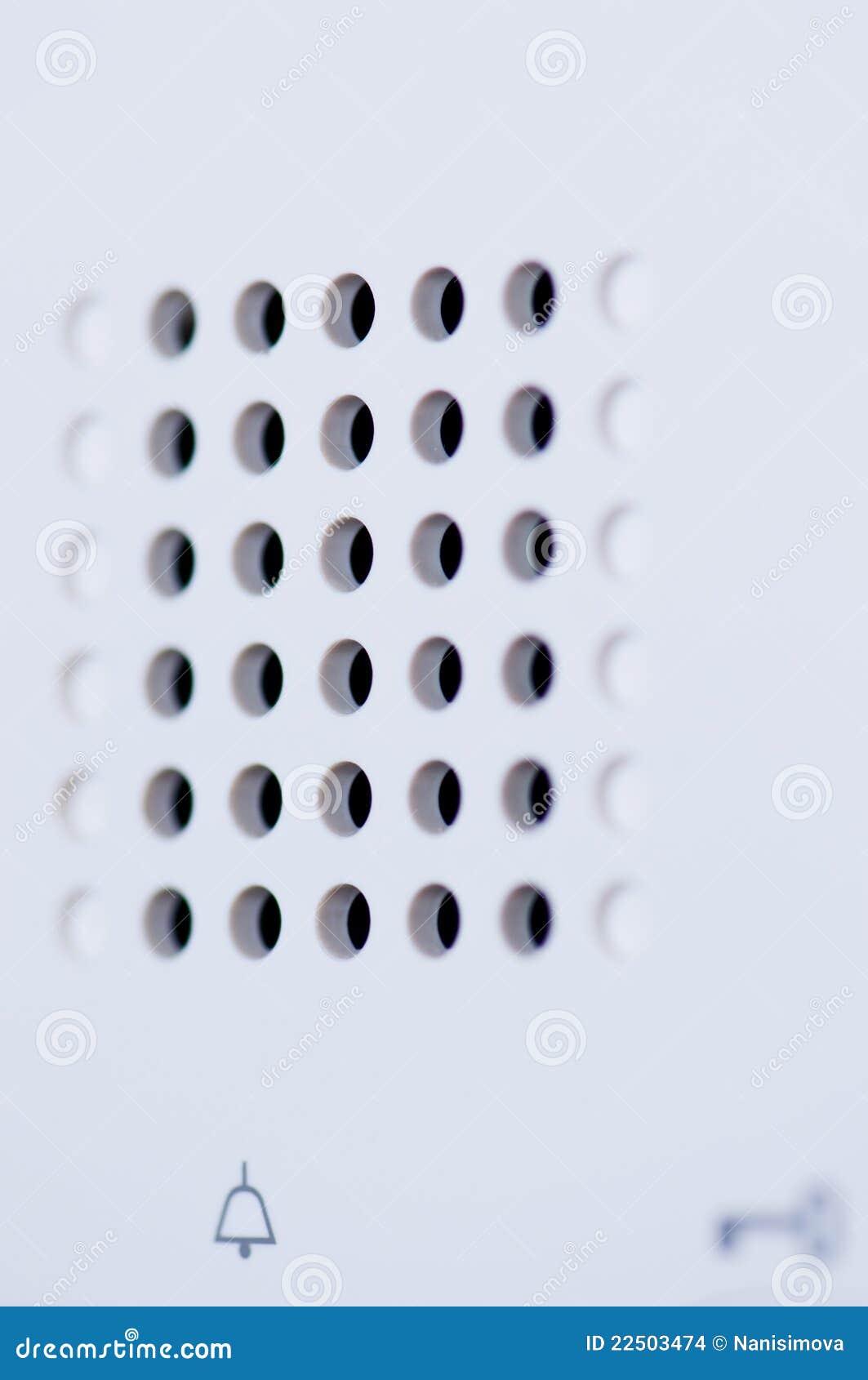 Intercome detail stock photo. Image of intercom, home - 22503474