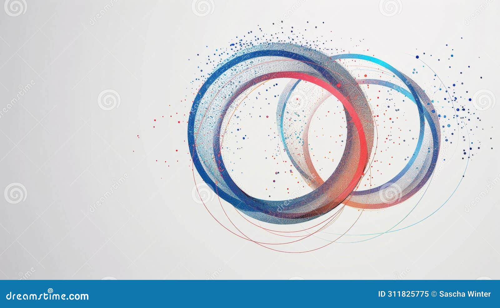 Interconnected Circles: Symbol of Team Unity Stock Image - Image of ...