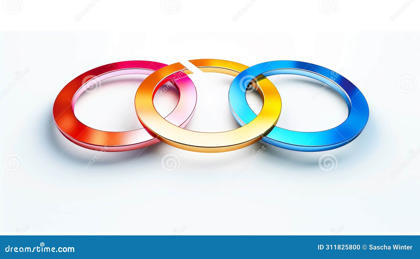 Interconnected Circles: Symbol of Team Unity Stock Photo - Image of ...
