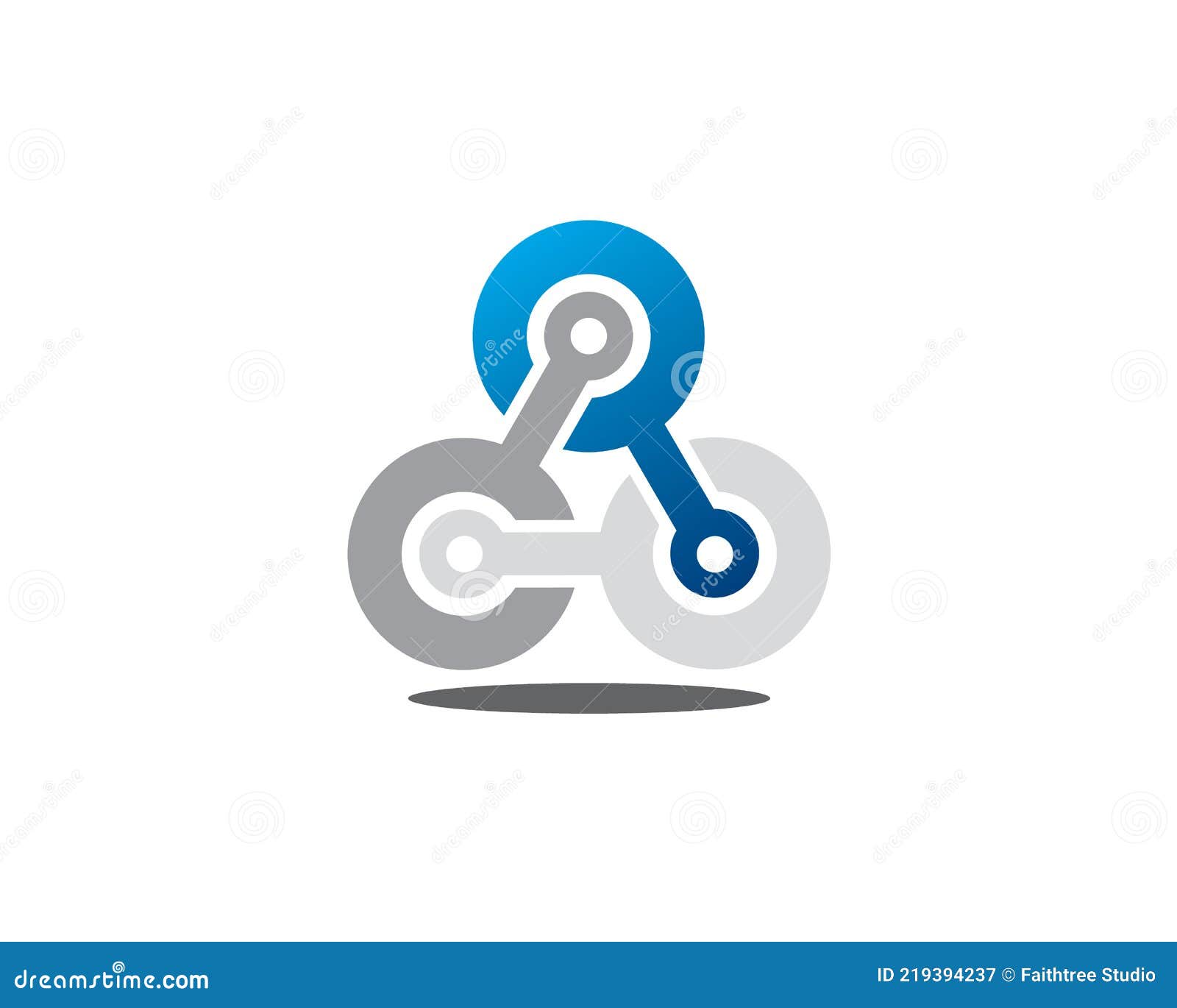 Interconnected Cog Showing Cooperation Teamwork Coalition Stock Vector ...