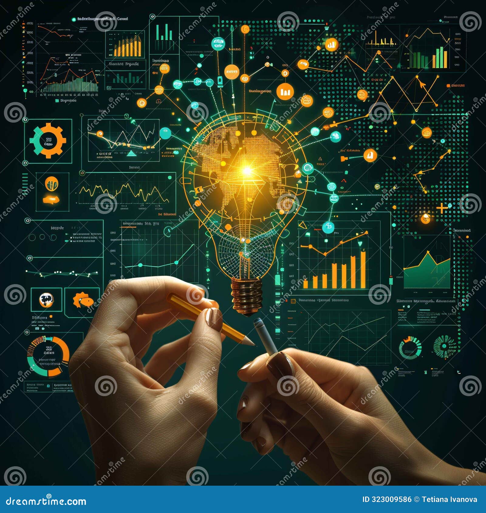 Interconnected Concepts for Business Planning. Stock Illustration ...