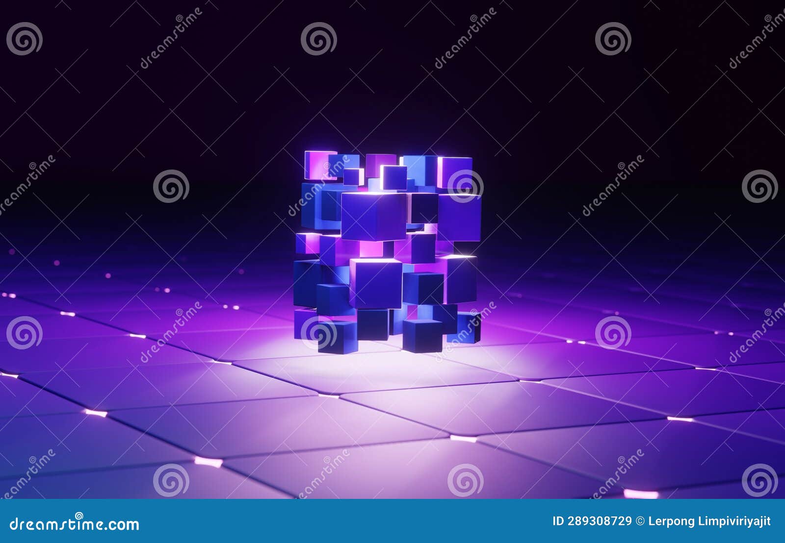 Digital Block 2x2 Cloud Package 3d Icon Royalty-Free Stock Image ...