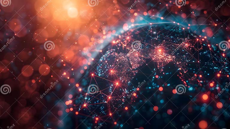 Interconnected Digital Universe: a Global Network Tapestry. Concept ...