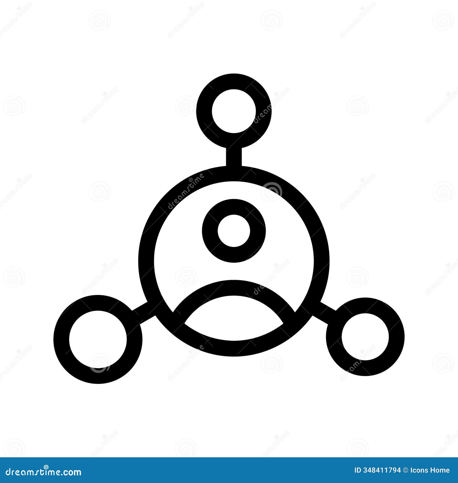 Interconnected Dots, Representing Collaboration or Organizational ...