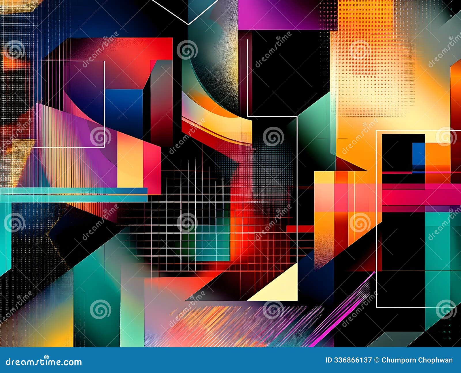 Interconnected ESG Visualization Geometric Shapes Representing ...