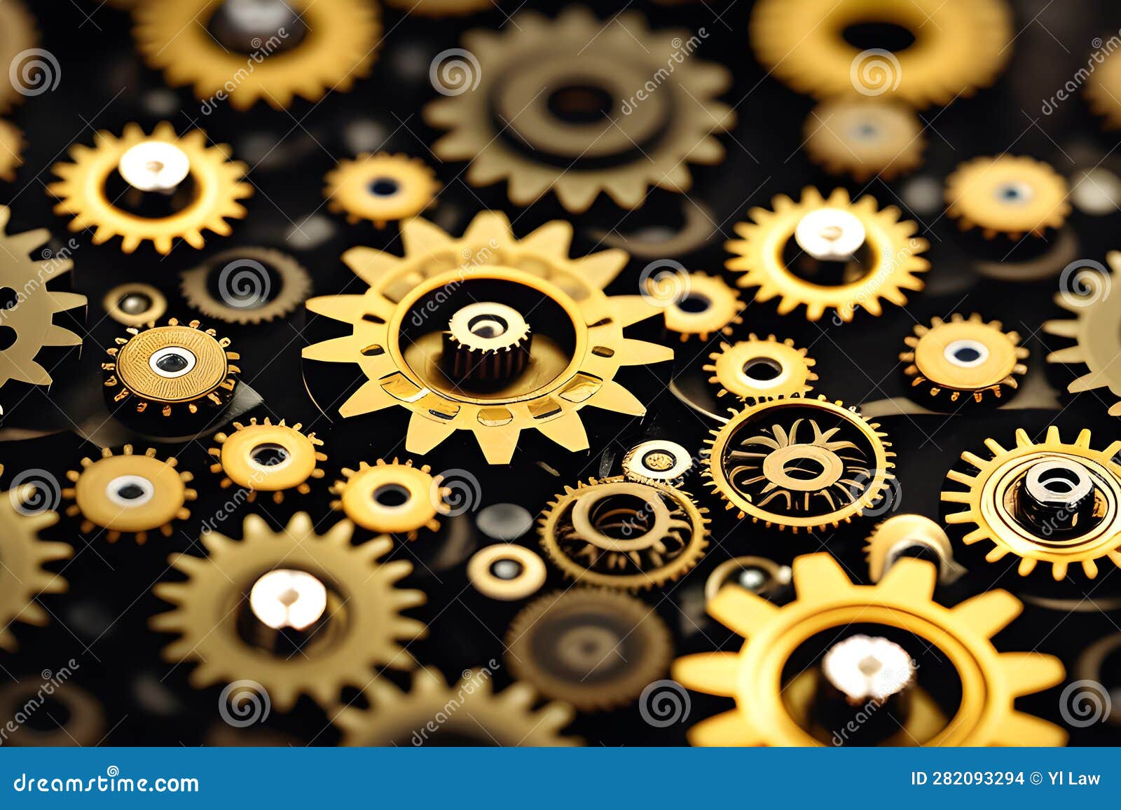 :interconnected Gears Symbolizing the Intricate Stock Illustration ...
