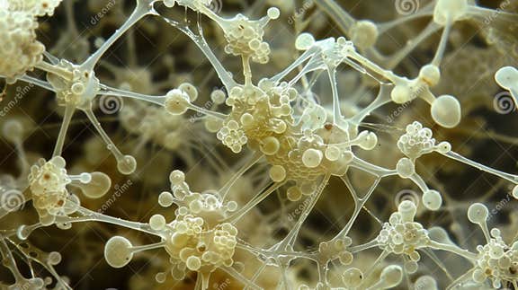 The Interconnected Network of Mycelium Branching Out and Exploring Its ...