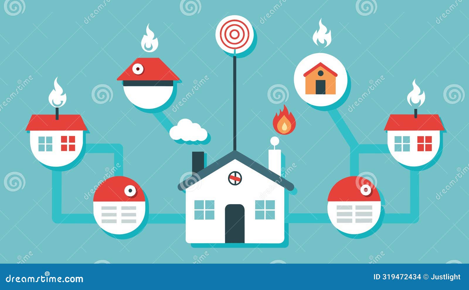 An Interconnected Network of Smoke Detectors that Can Communicate with ...