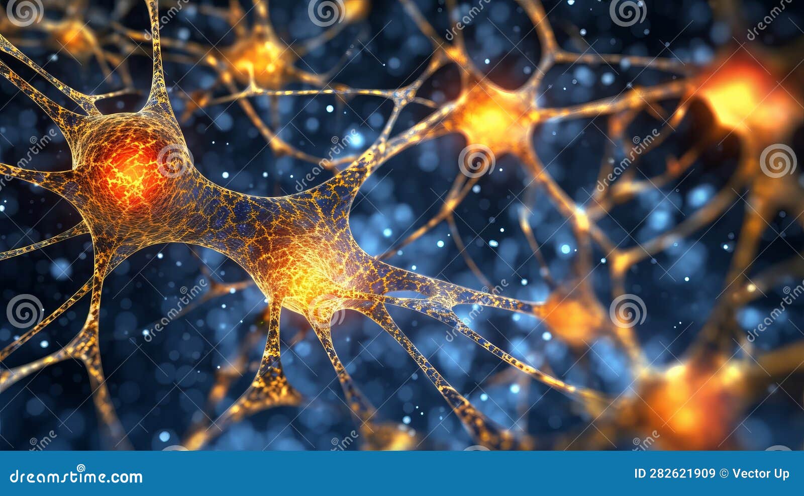 Interconnected Nodes Representing Neurons. Generative AI. Stock ...