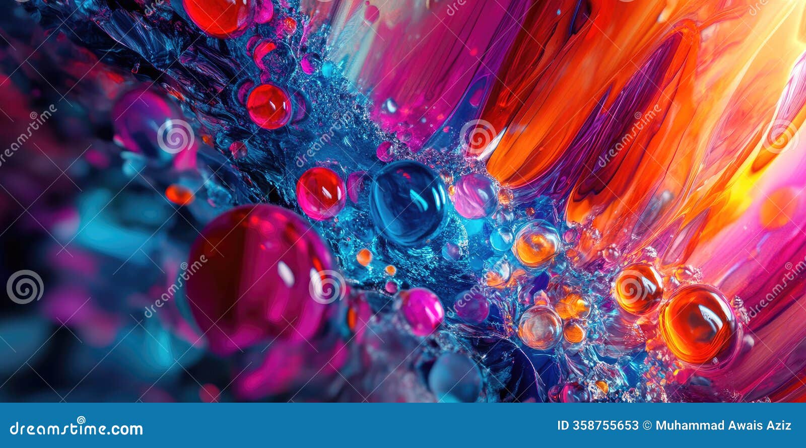 Interconnected Pathways: a Digital Circuit Board Glows with Electric ...