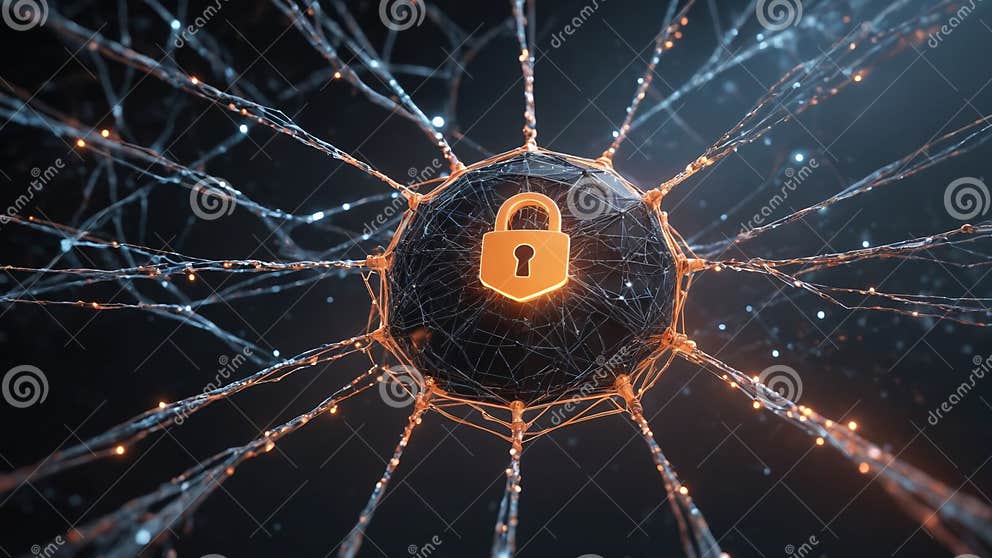 Interconnected Pathways Illuminate a Digital Sphere Secured with a ...