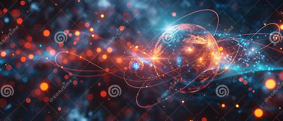 Interconnected Quantum Realms with Dynamic Data Flow. Concept Quantum ...