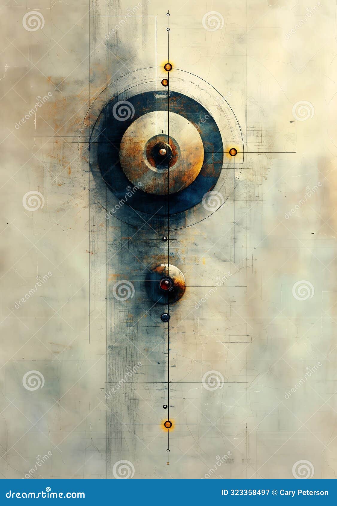 The Interconnected Rhythm: a Powerful Zen Composition of a Round Stock ...