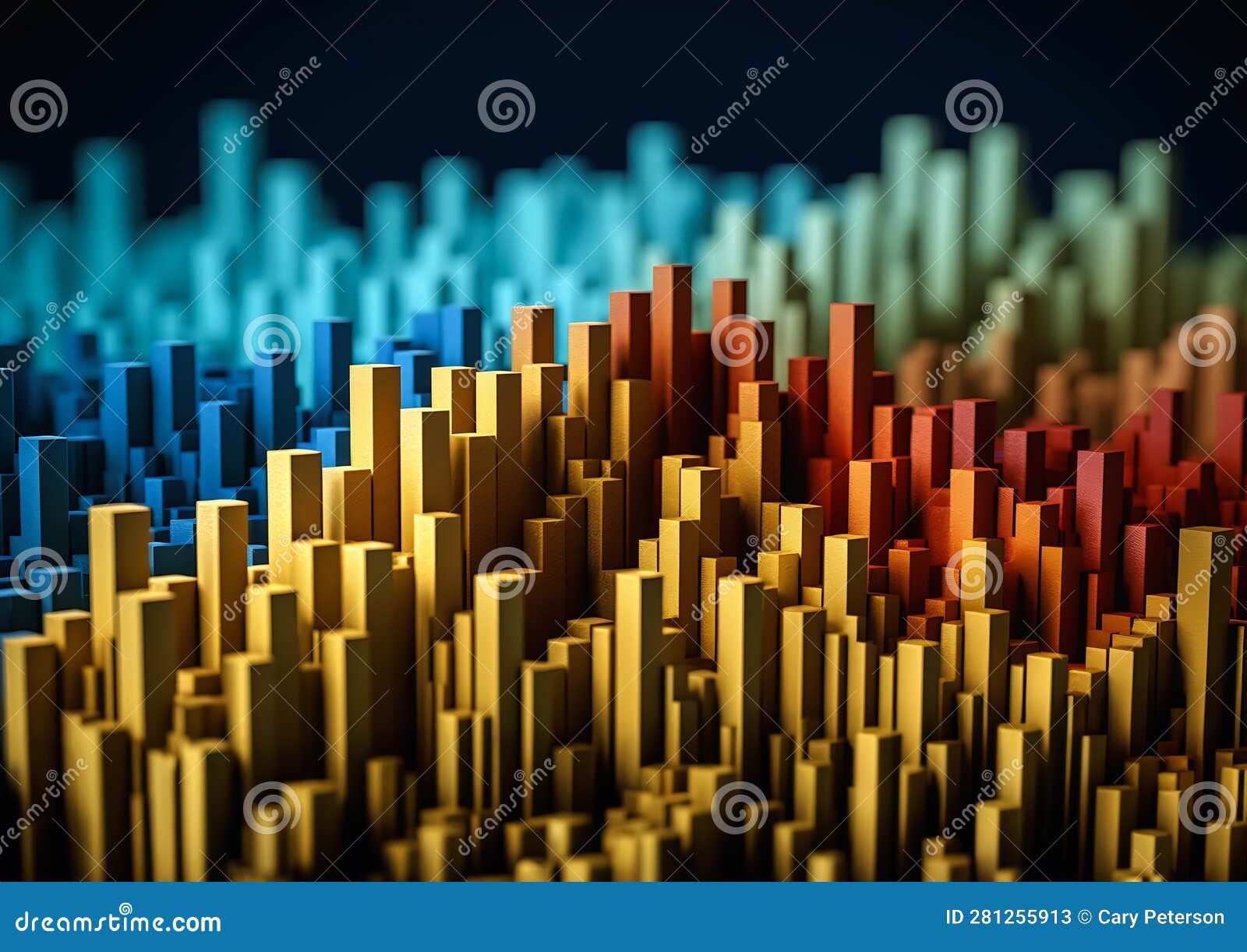 Interconnected Waveforms and Blocks Stock Illustration - Illustration ...