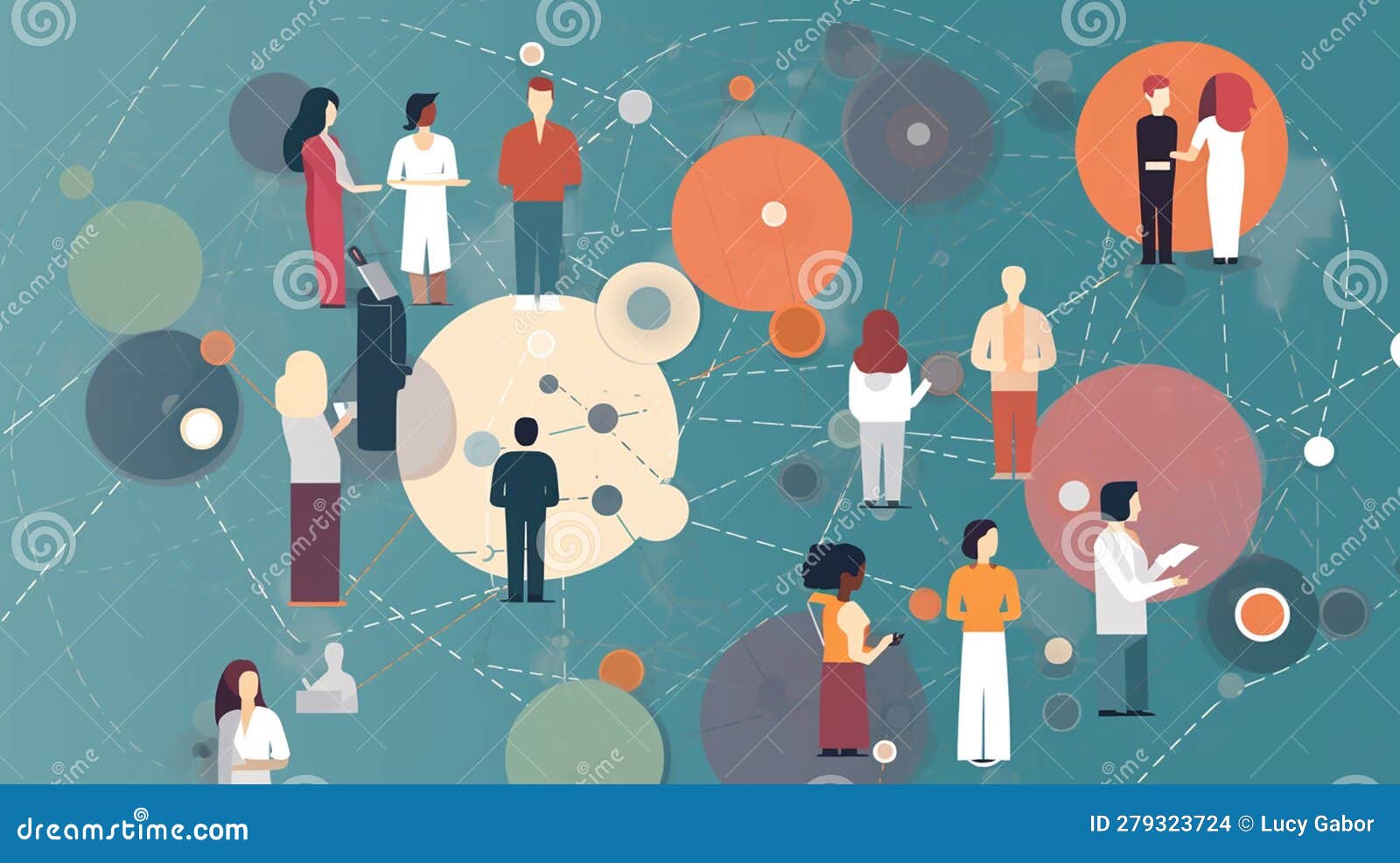 An Interconnected Web of Diverse it Professionals Collaborating on a ...