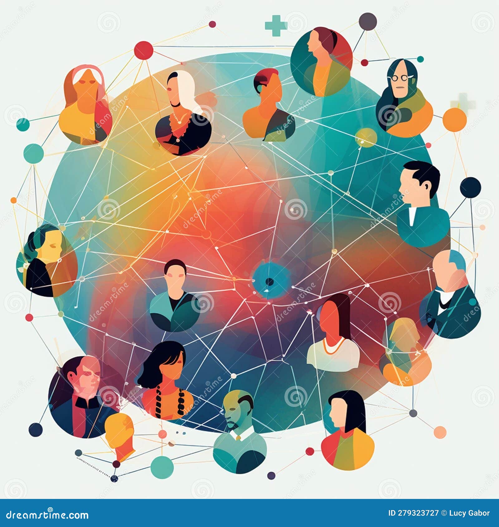 An Interconnected Web of Diverse it Professionals Collaborating on a ...