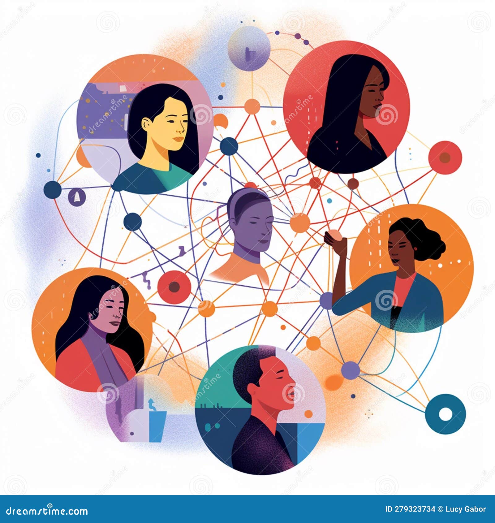 An Interconnected Web of Diverse it Professionals Collaborating on a ...