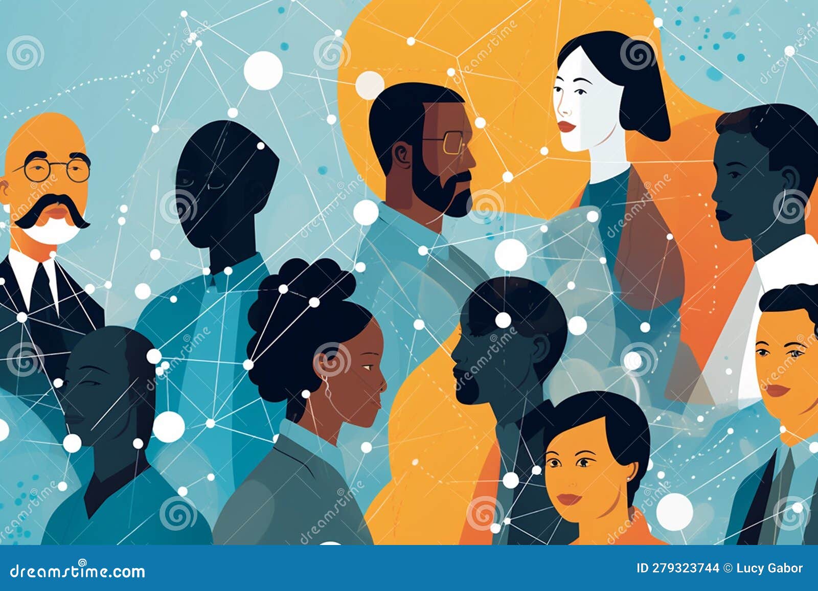 An Interconnected Web of Diverse it Professionals Collaborating on a ...