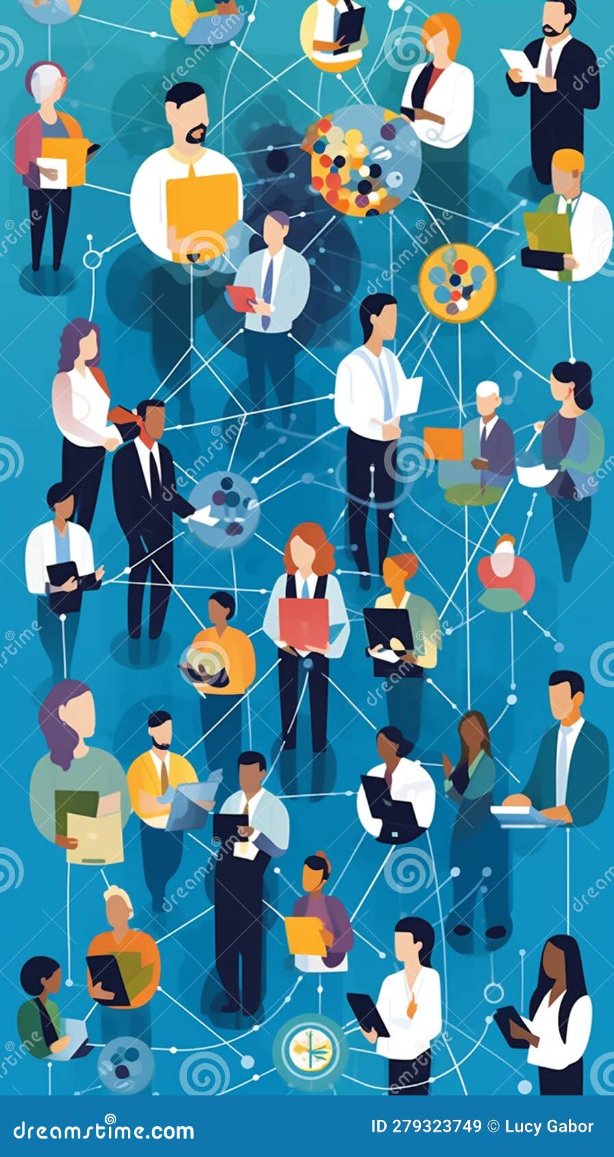 An Interconnected Web of Diverse it Professionals Collaborating on a ...