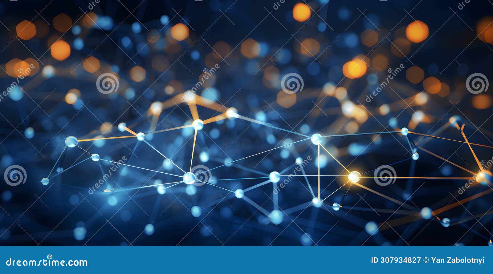 Interconnected Web of Nodes and Glowing Dots Representing Digital ... Interconnected Web of Nodes and Glowing Dots Representing Digital ...
