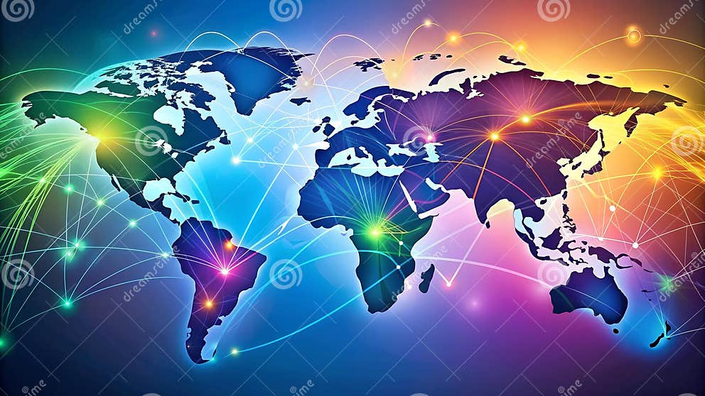 Interconnected Web of Virtual Consultations AI Generated Stock Image ...