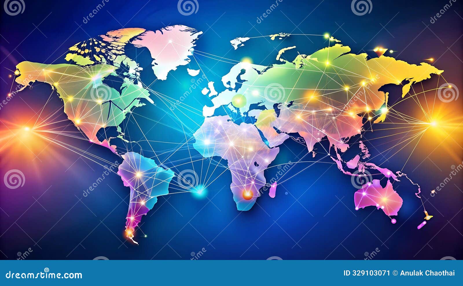 Interconnected Web of Virtual Consultations AI Generated Stock Image ...