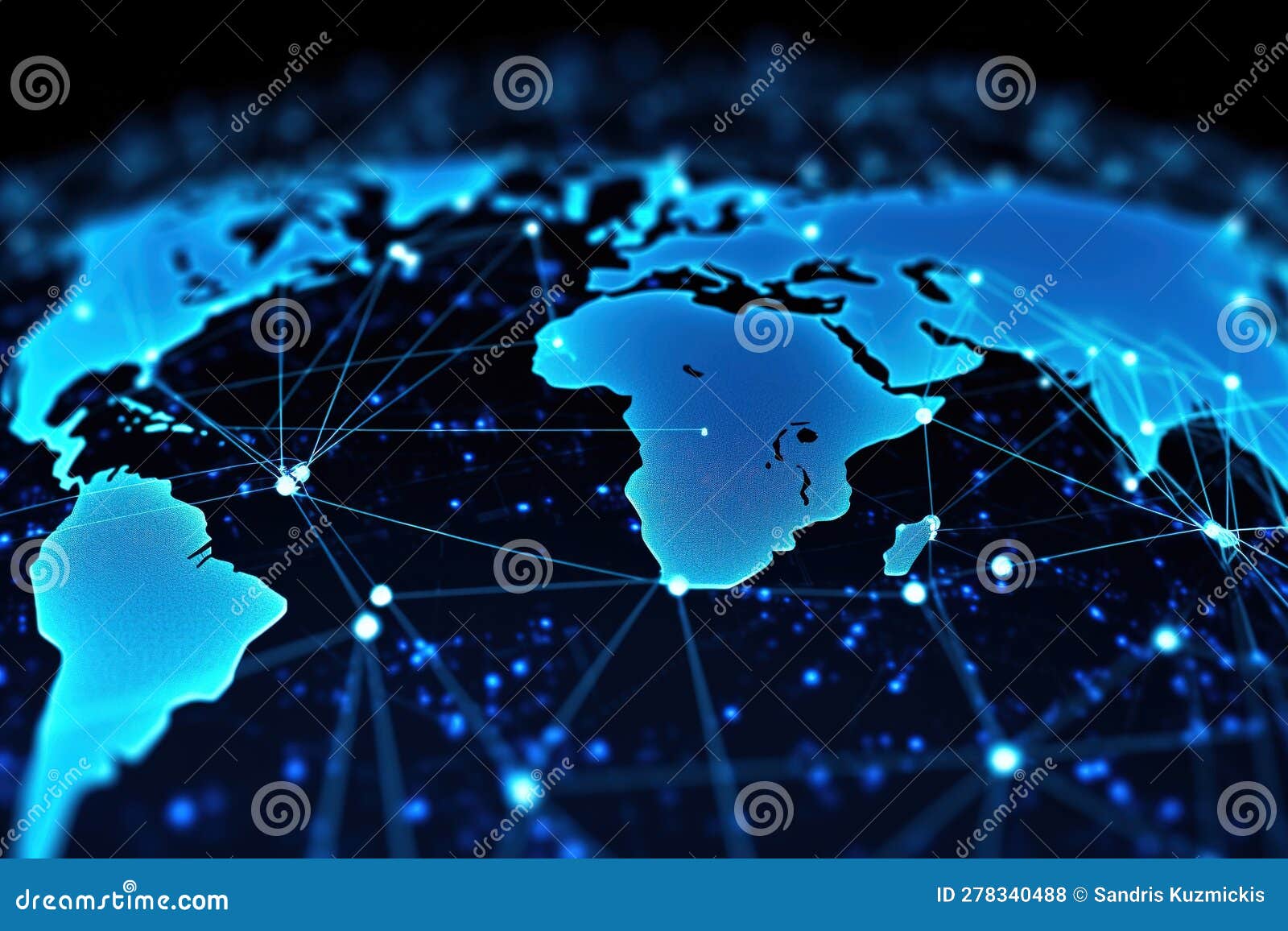 The Interconnected World Of IoT And Blockchain: A Futuristic 8k Cartoon ...