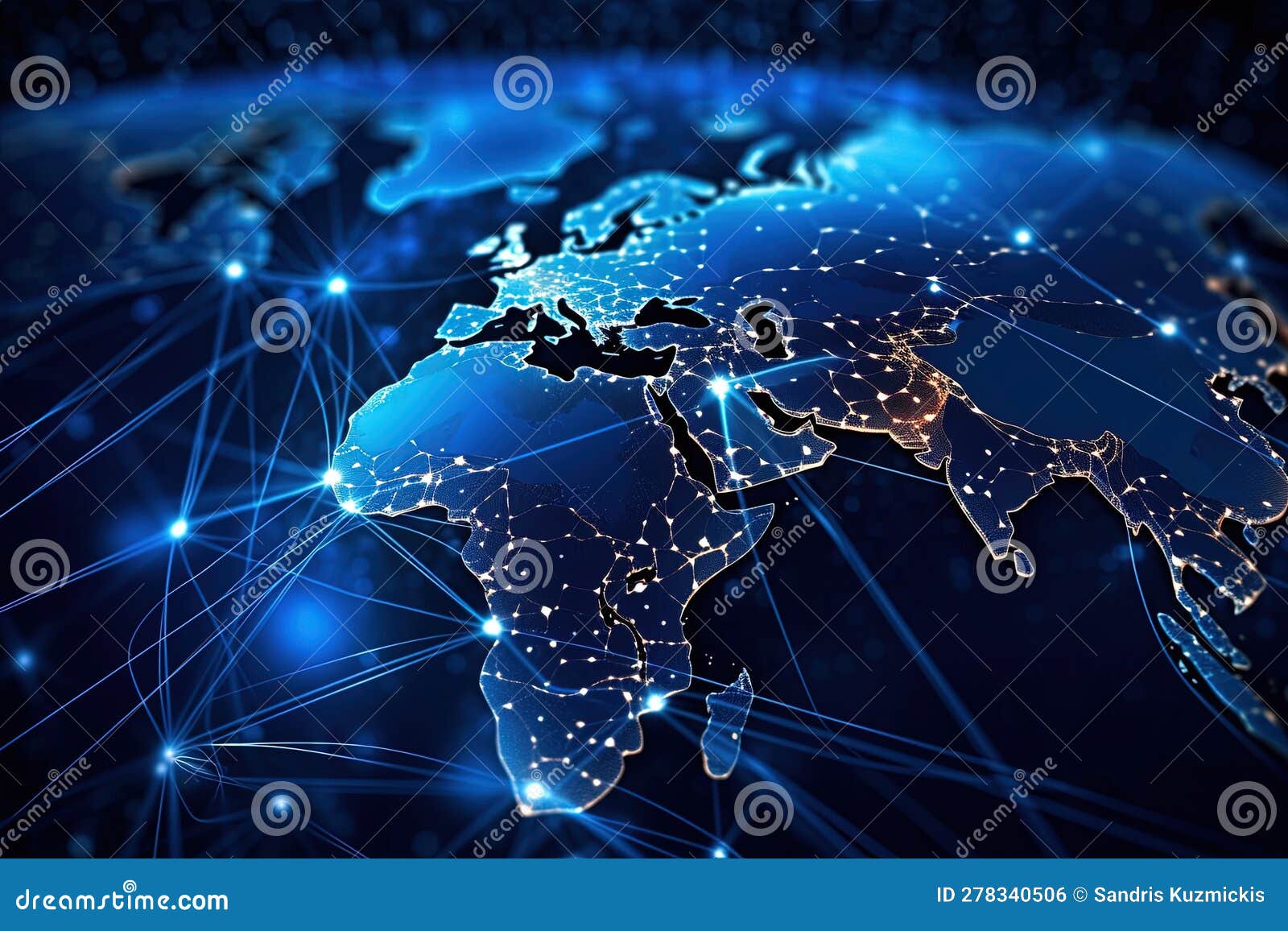 The Interconnected World Of IoT And Blockchain: A Futuristic 8k Cartoon ...