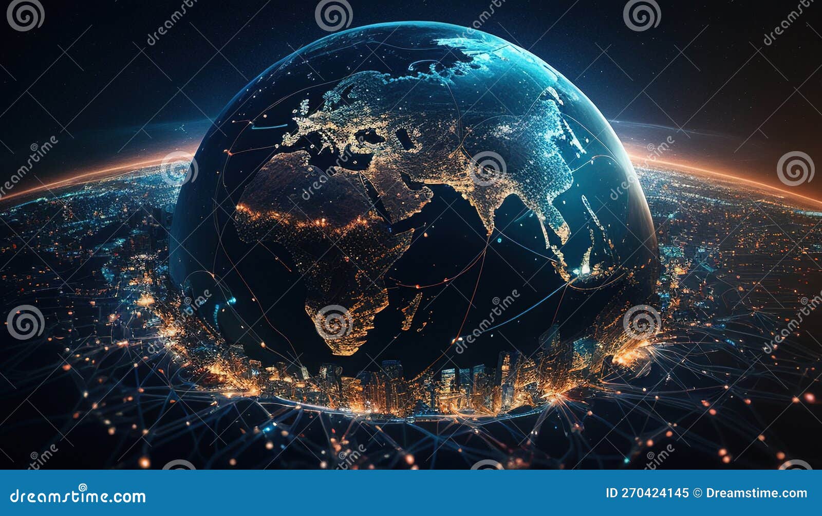 The Interconnected World Of IoT And Blockchain: A Futuristic 8k Cartoon ...