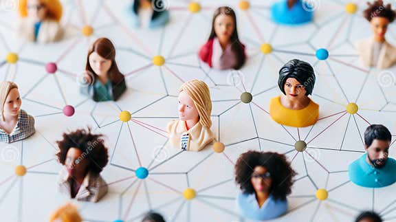 Interconnectedness of Humanity Illustrated with Diverse Miniature ...