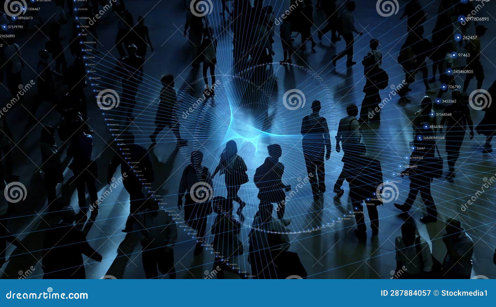 Interconnection Network Data Cloud Connection Technology Digitalization ...