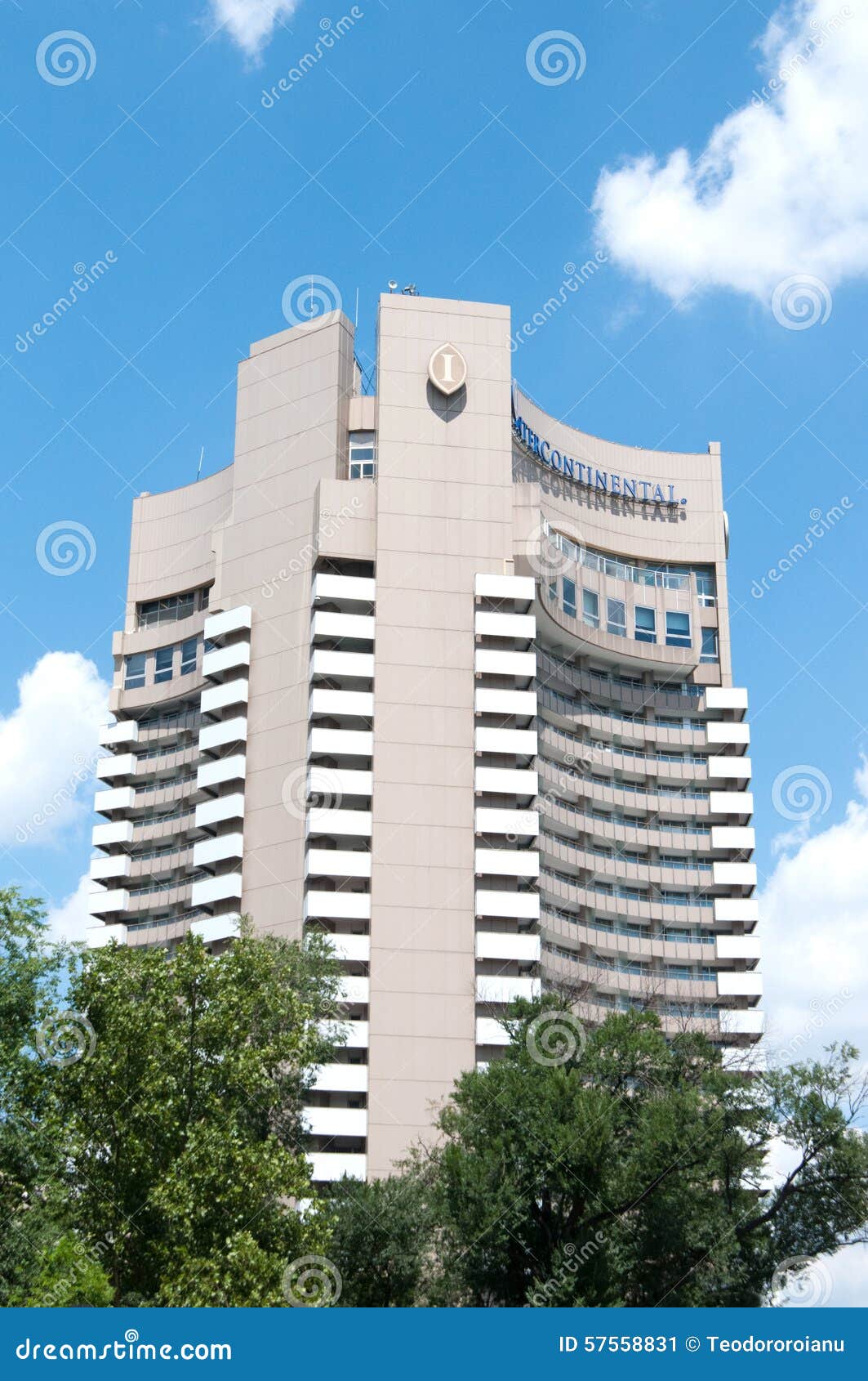 Intercontinental Bucharest editorial photo. Image of balcony - 57558831
