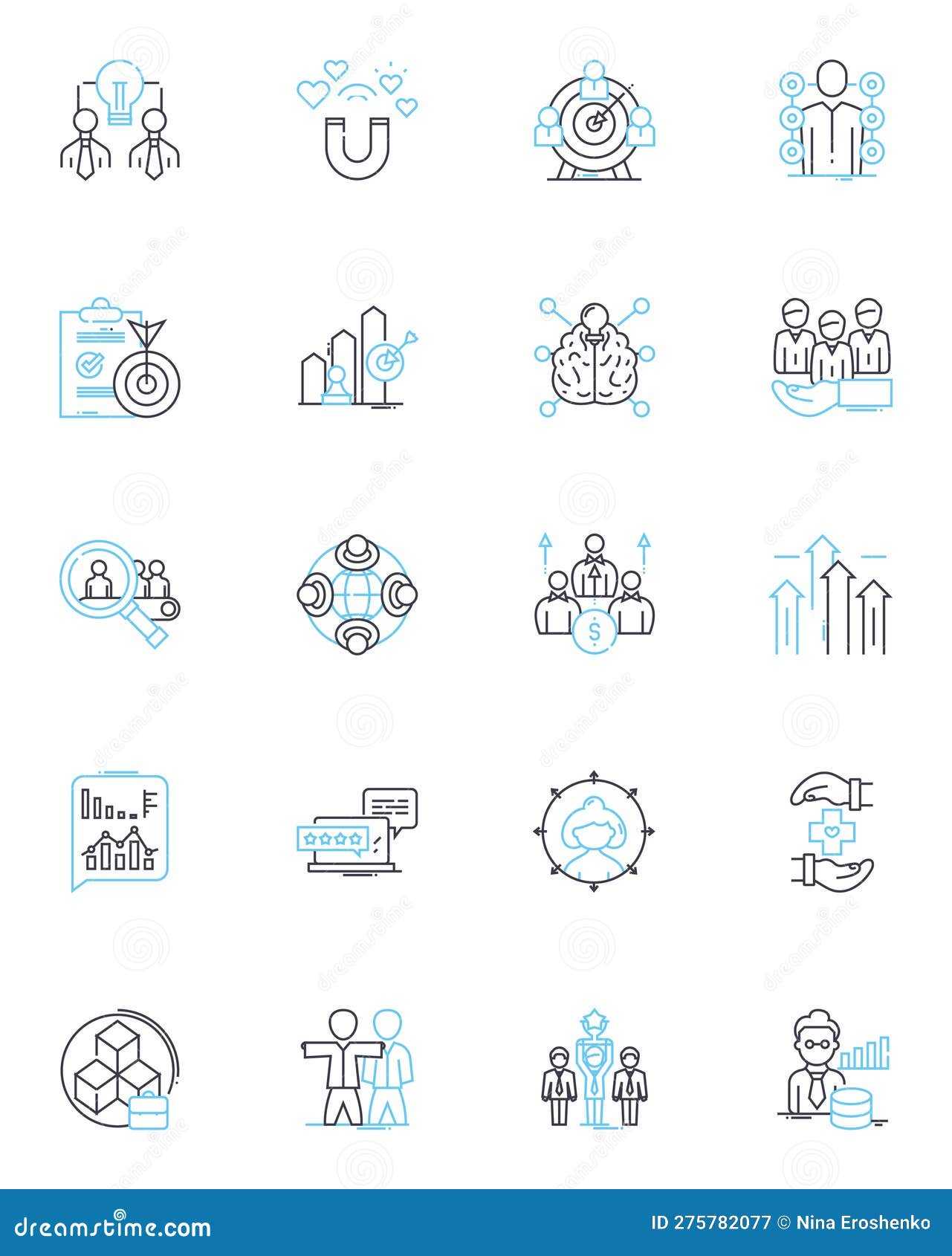 Intercontinental Exchange Linear Icons Set. Trading, Exchange ...